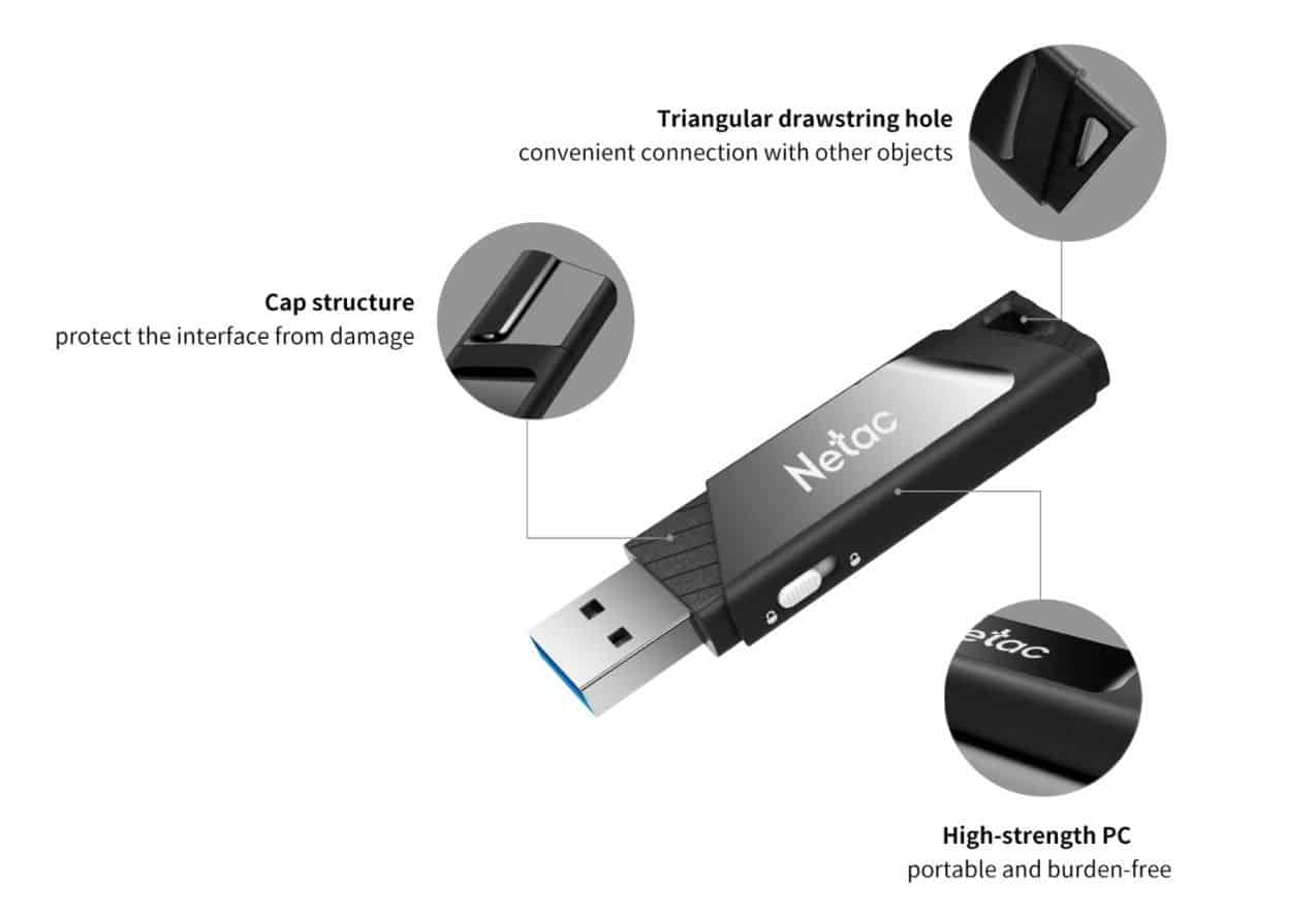 פלאש דרייב Netac USB 3.0 64GB - גיטק מחשבים